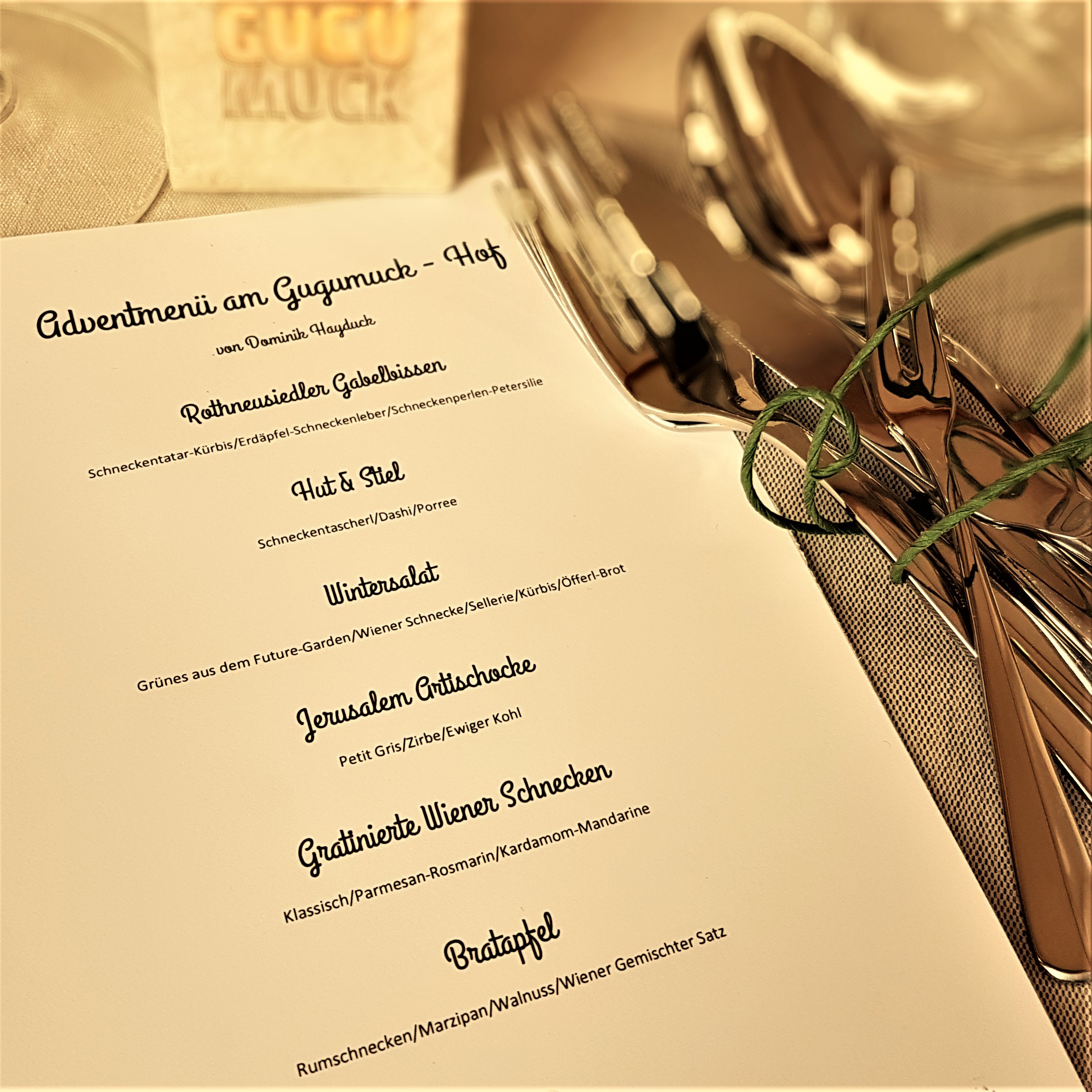 Adventmenue - Wiener Schnecken aus dem Hause Gugumuck